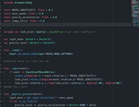 Movement Script R Godot