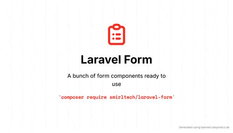Github Smirltechlaravel Form Ready To Use Form Components Built For