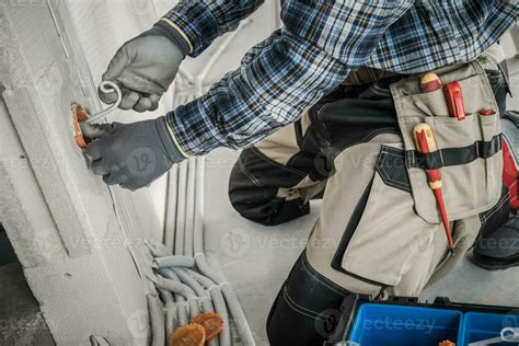 Power Socket Installation Closeup 24527296 Stock Photo At Vecteezy