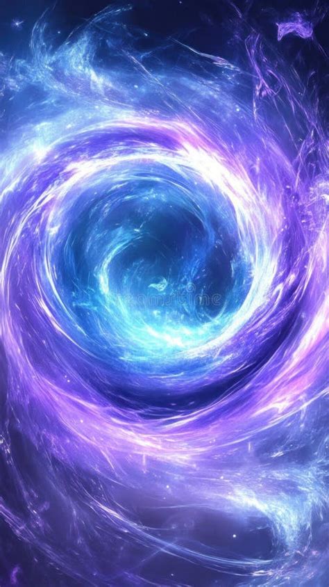 Swirling Vortex Of Light Creating A Cosmic Maelstrom In The Universe Stock Image Image Of