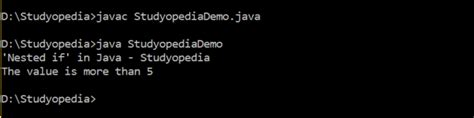 Java Decision Making Statements Studyopedia