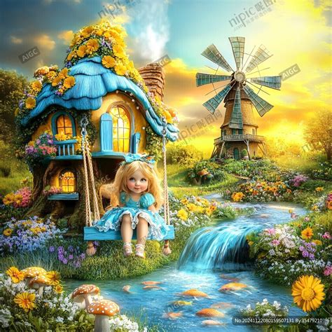 Ai创作图童话世界风景 原创童话世界梦幻 儿童童话风景 梦幻场景小屋 童话般的梦幻世界 梦幻唯美童话童年美梦 童话故事里的小屋 童话般梦幻世界 童话般的家 童话里的风景屋 梦境爱丽丝环游大海