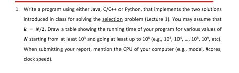 Solved Write A Program Using Either Java C C Or Chegg