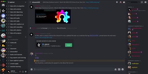 2020 Open Hardware Summit Ohsummit20 Topic On Adafruits Discord And Logosart For The Event