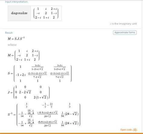 linear algebra diagonalization of a hermitian matrix mathematics