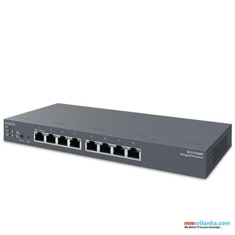 Engenius Cloud Managed 55w Poe 8 Port Network Switch