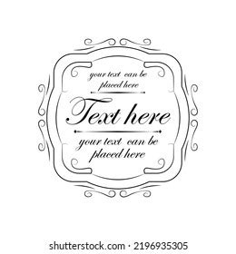 Template Text Isolated Empty Field Vector Stock Vector Royalty Free Shutterstock