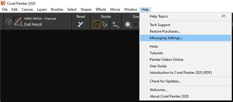 KB Corel Painter How To Turn Off Or Reduce The Frequency Of The Popup Messages
