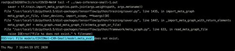 OSError File Models COVIDNet CXR Small Model Meta Eval Does Not Exist Issue Lindawangg