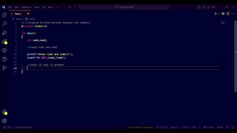 7 write a c program to find maximum between two numbers using if else