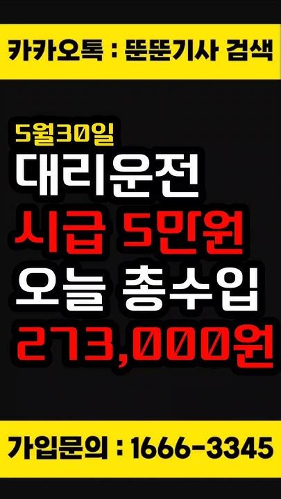 5월30일 뚠뚠기사의 대리운전 대리운전 카카오대리 대리기사 부업 투잡 Youtube
