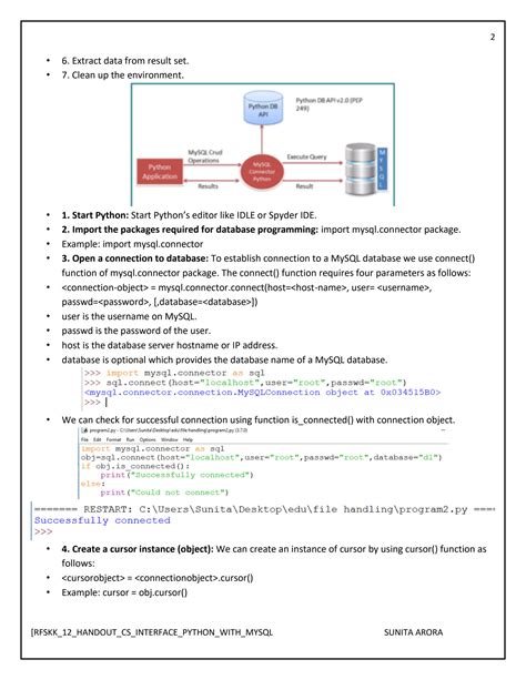 SOLUTION Rfskk Handout Cs Interface Python With Mysql Studypool