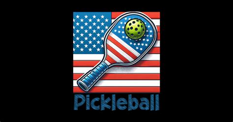 American Flag Us 4th Of July Pickleball Funny Pickleball Funny