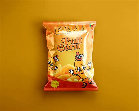 Puffcorn Packaging Design 4 Images Behance