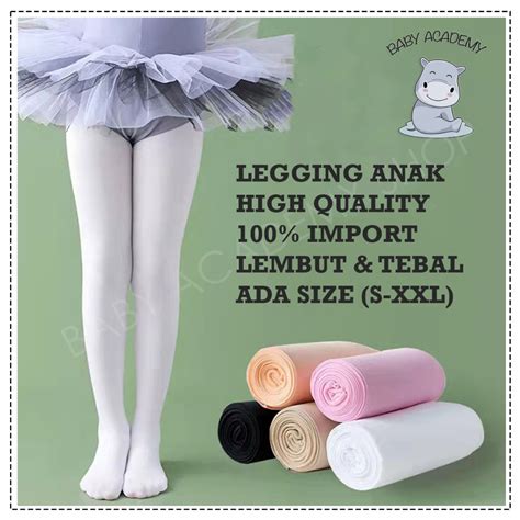 Jual Legging Anak Stocking Ballet Pantyhose Casual Hitam Putih Pink ...