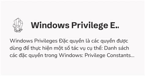 windows privilege escalation abusing dangerous privileges