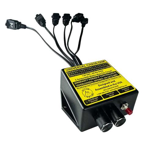1 5 circuit universal chase controller with dimming and fading