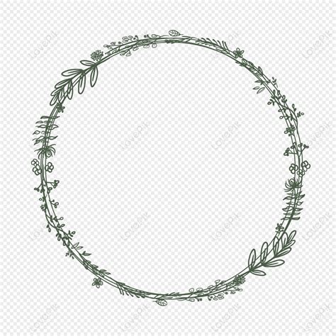 꽃 식물 테두리 손으로 그린 Png 일러스트 무료 다운로드 Lovepik