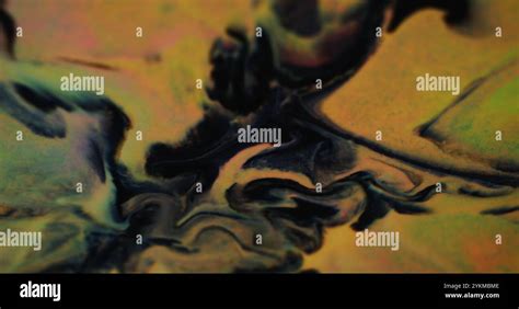 Stream Expansion Transition Paint Dark Opaque Liquid Spread On Light Mesh Surface Contrast