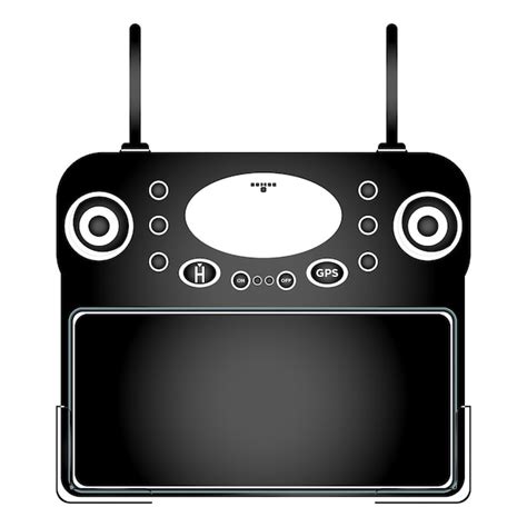 Premium Vector Delivery Copter Remote Controller In Outline Style Modern Autonomous Drone For