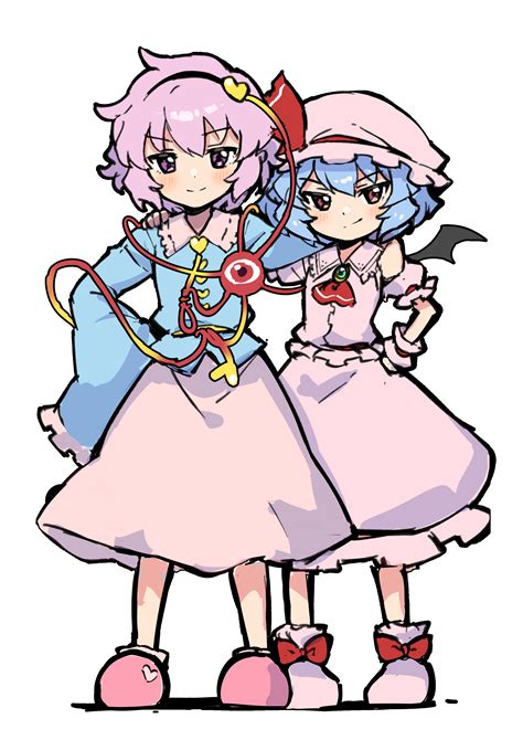 Remilia Scarlet And Komeiji Satori Touhou Drawn By Miz