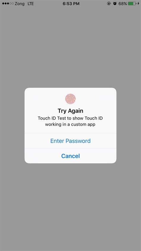 Objective C Touch Id Passcode Integration In Ios Stack Overflow