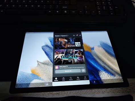 oculus app not showing up as a full screen app on galaxy tab a8 r oculus