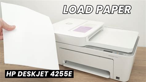How To Load Paper In The Hp Deskjet 4255e Printer Youtube