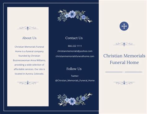 Free Memorial Templates Editable And Printable