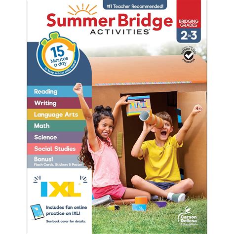 Summer Bridge Activities 2nd To 3rd Grade Workbooks Activity Book With