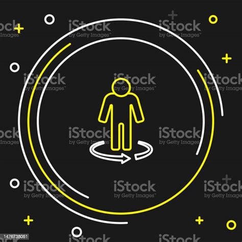 검은색 배경에 격리된 라인 3d 모델링 아이콘입니다 증강 현실 또는 가상 현실 다채로운 개요 개념 벡터 3차원 형태에 대한 스톡 벡터 아트 및 기타 이미지 Istock