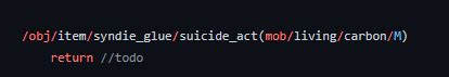 NO SUICIDE MESSAGE FOR GLUE GAME BREAKING Issue 7798 BeeStation
