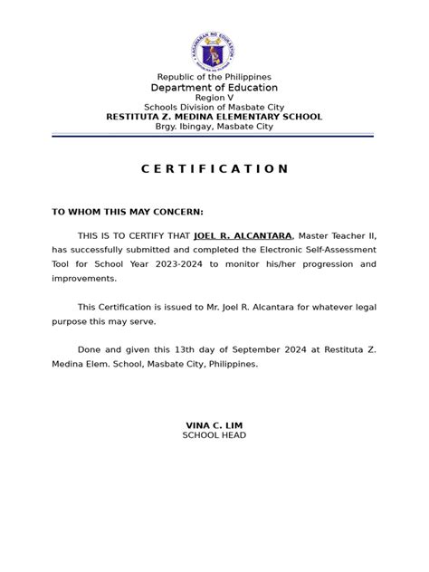 Ict Certification For E Sat Pdf