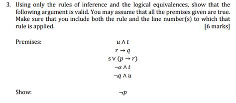 solved using only the rules of inference and the logical