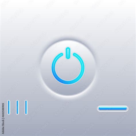 High Tech Switch Button Technology Background It Is A Switch Button