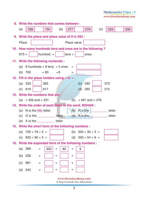 Ncert Solutions For Class 3 Maths Chapter 1 In Hindi English Medium Ncert Solutions For Class 3 Maths Chapter 1 In Hindi English Medium
