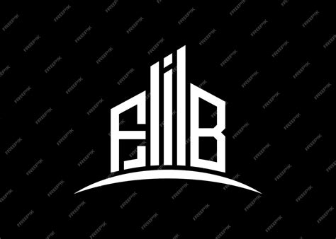 Premium Vector Letter Fib Building Vector Monogram Logo Design Template Building Shape Fib Logo