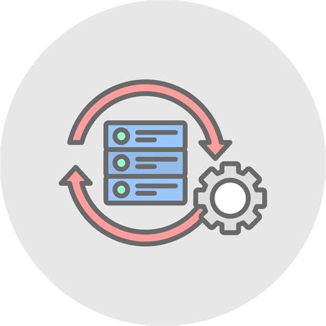 Data Processing Line Filled Light Icon 44089547 Vector Art At Vecteezy