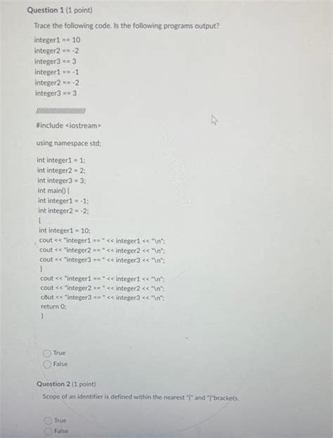 Solved Trace The Following Code Is The Following Programs Chegg Com