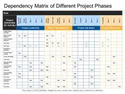 Dependency Matrix Slide Team