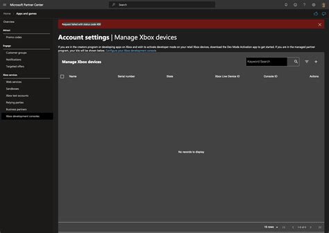 Request Failed With Status Code 400 When Trying To Register An Xbox As