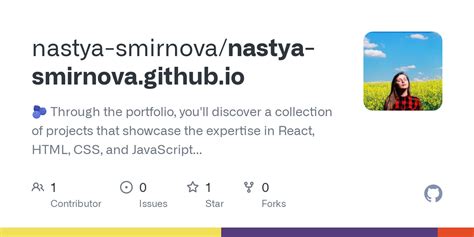 Github Nastya Smirnova Nastya Smirnova Github Io Through The Portfolio You Ll Discover A