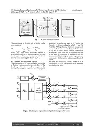 A Novel Control Of A Grid Interfacing Inverter To Improve The Quality Of Power At PCC For A 3