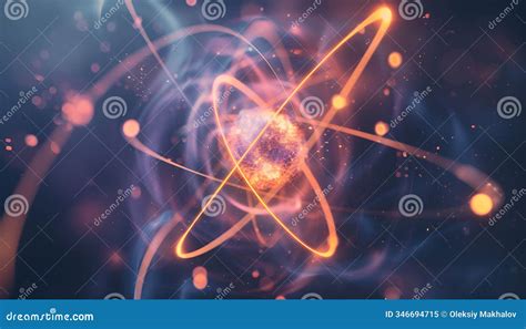 Visualization Of Atomic Structure With Electron Orbiting Nucleus