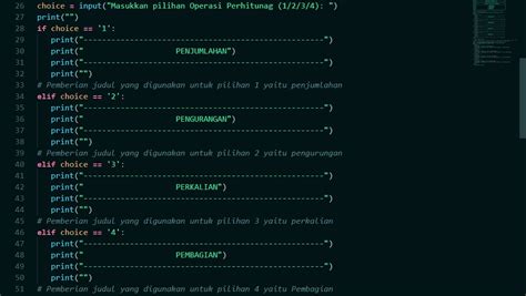 Python Program Kalkulator Sederhana Teknologi Peradaban