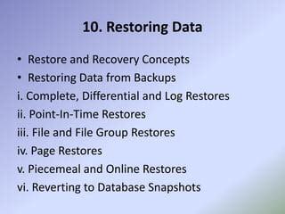 Sql Server Dba Online Training PPTX