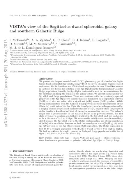 Pdf Vistas View Of The Sagittarius Dwarf Spheroidal Galaxy And