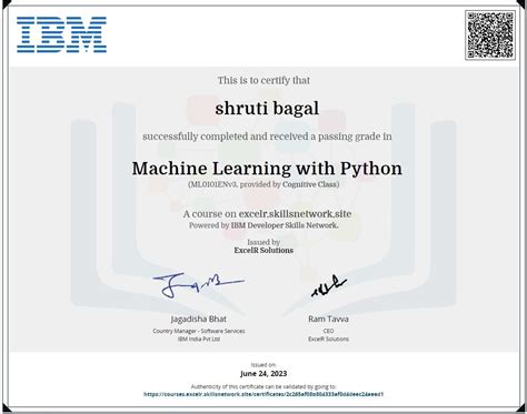 Shruti Bagal On Linkedin Ibm Datascience Machinelearningwithpython