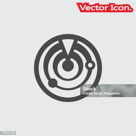 레이더 스캔 또는 수 중 음파 탐지기 통신 아이콘 격리 된 기호 및 응용 프로그램 웹 및 디지털 디자인에 대 한 평면 스타일 0명에 대한 스톡 벡터 아트 및 기타 이미지