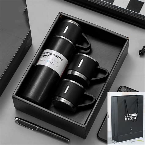 Drinkware Set Vacuum Flask Stainless Steel Water Bottle T Set Luxury